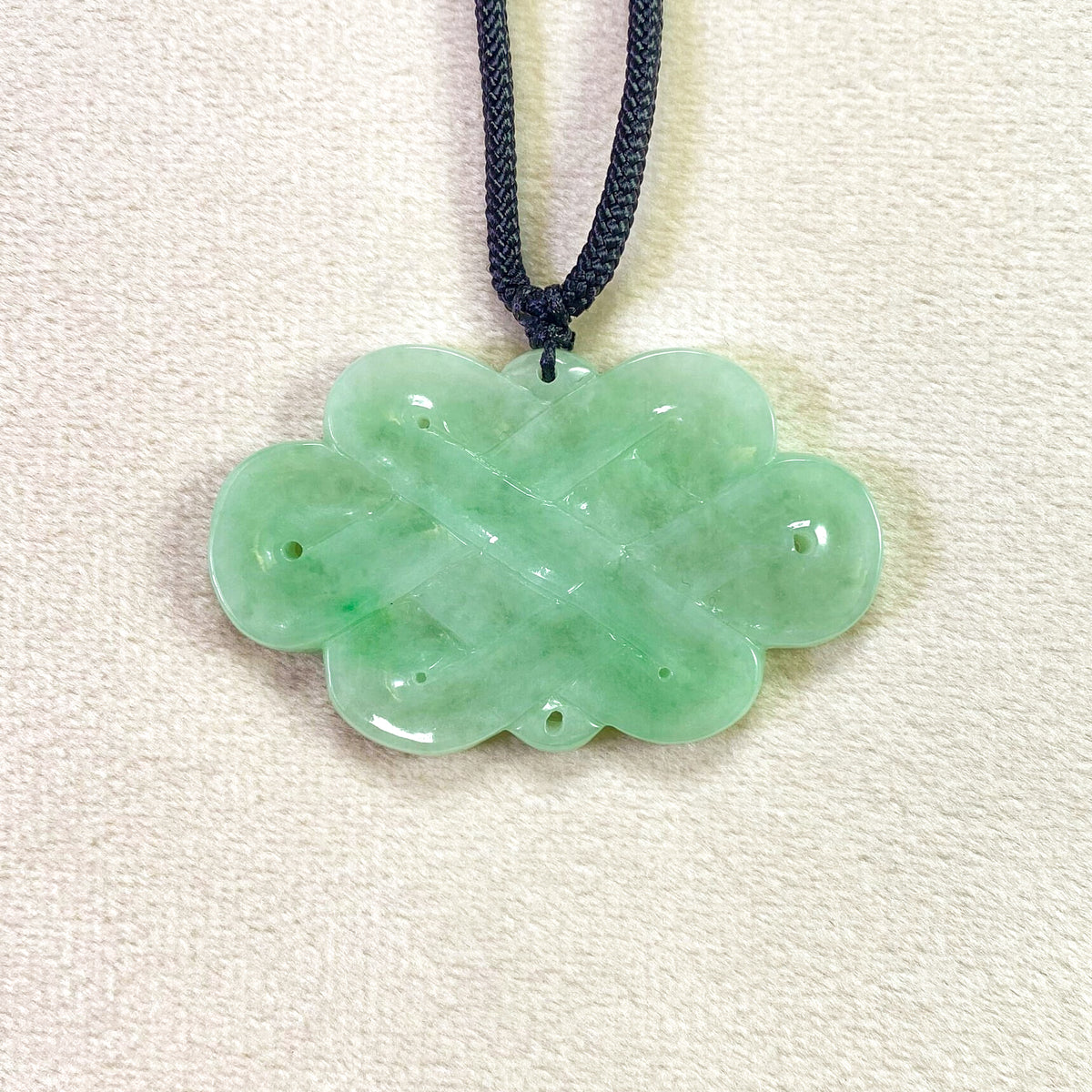 Handcrafted Green Jade "Six Knots" Pendant – Symbol of Harmony & Prosp ...