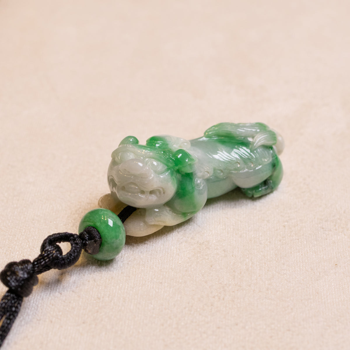Green Handcrafted PiXiu Jade Pendant - Natural Type A Jade – Gransky ...